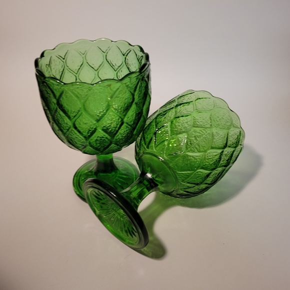 EAPG | Dining | Vintage Depression Glass Eapg Green Glass Goblet | Poshmark